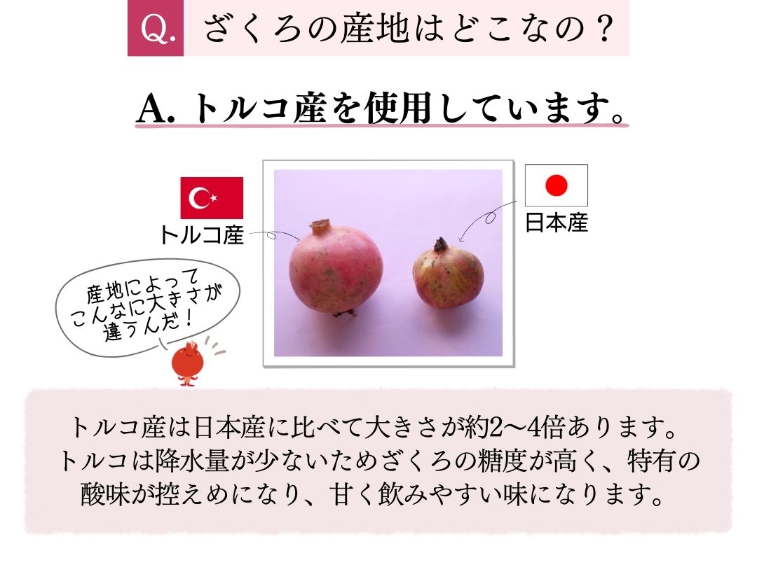 ざくろFAQ - 野田ハニードットコム